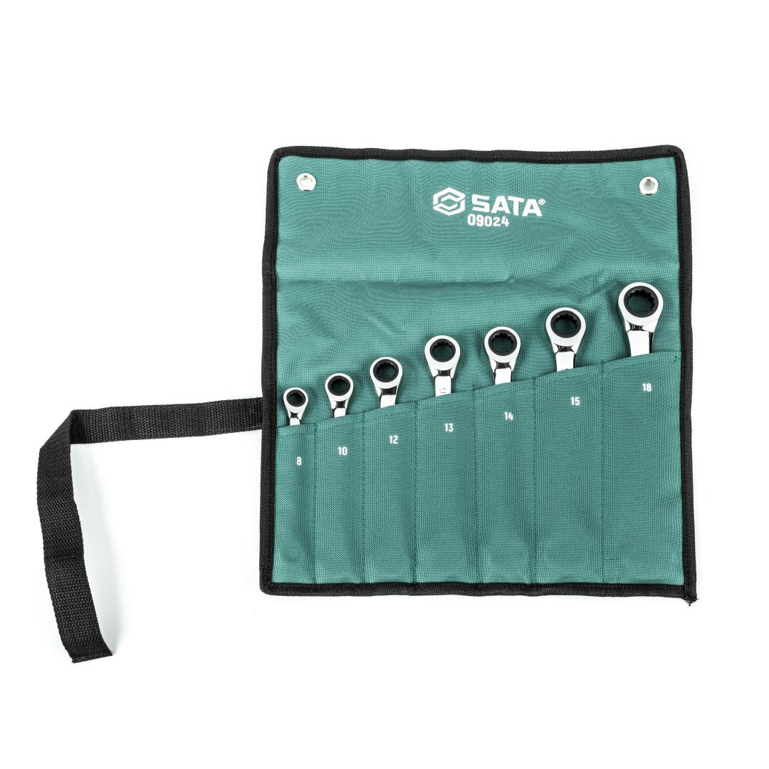 Jogo de Chave Combinada Catraca de 8-18mm com 7 Pç - ST09024SJ - SATA ...